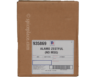 McCormick Alamo Zestful Seasoning 25lbs 11.34kg $142.89USD - Spice Place
