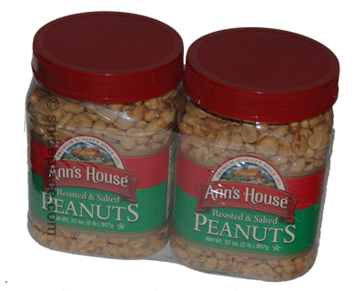 Ann's House of Nuts Roasted Salted Peanuts 64oz 1.81kg $14.61USD ...