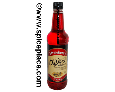 DaVinci Strawberry Syrup 25.4oz 750ml $7.29USD - Spice Place