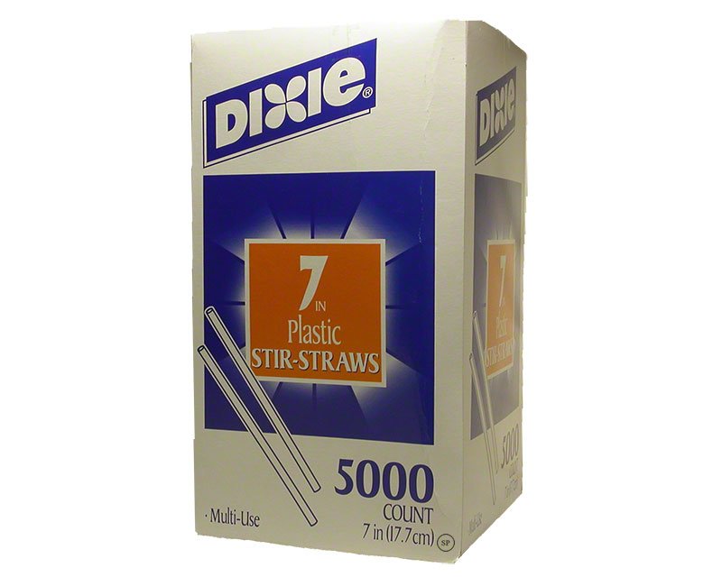 Dixie 7 inch Plastic Stir-Straws, 5000 count $18.98USD - Spice Place