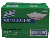 Dixie 3lb Food Trays, 500 Count (2 x 250) $29.25USD - Spice Place
