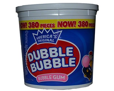 Dubble Bubble Individually Wrapped Gum, 380 Pieces 60.3oz 1.71kg $16 ...