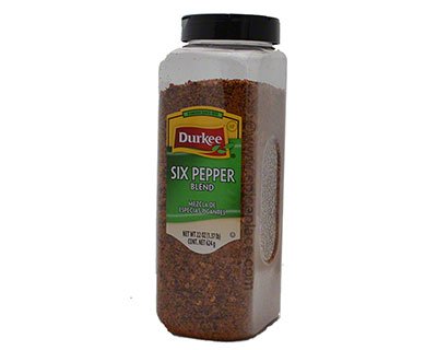 Durkee Six Pepper Blend 22oz 624g $19.22USD - Spice Place