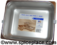 Half Sized Pans 4 inch deep, 2 pack $37.18USD - Spice Place