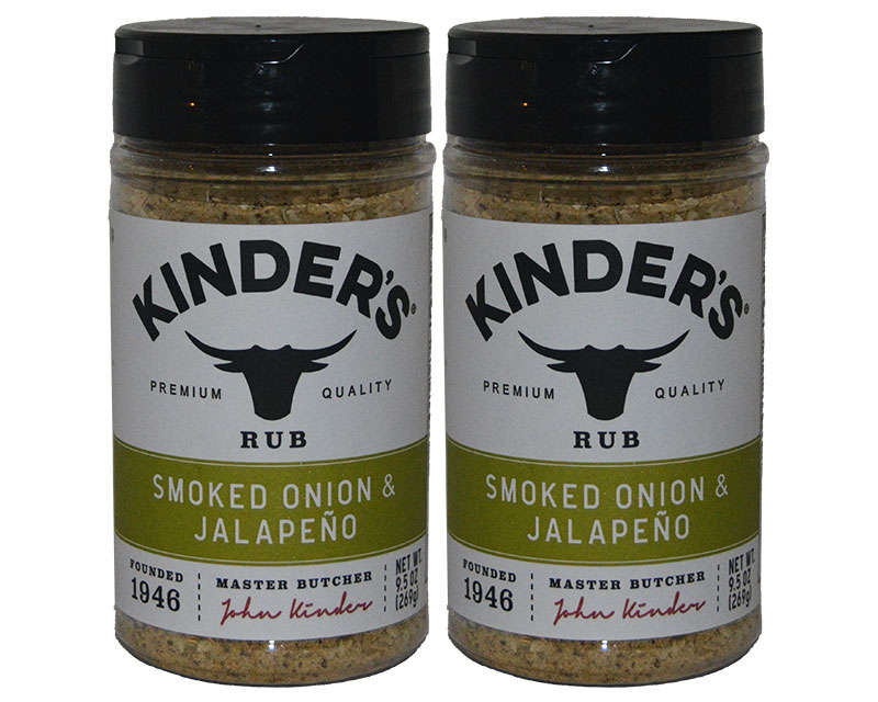 Kinder's Smoked Onion and Jalapeno Rub 2 x 9.5oz 269g $15.98USD - Spice ...