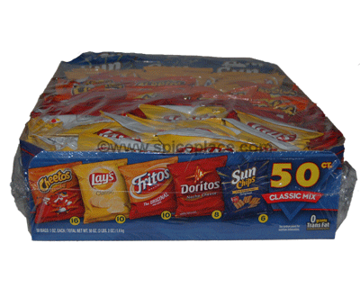 Lays Snack Variety Pack Classic Mix 50 Pack $18.79USD - Spice Place