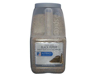 McCormick Black Pepper, Shaker Grind 5lbs 2.26kg $104.41USD - Spice Place