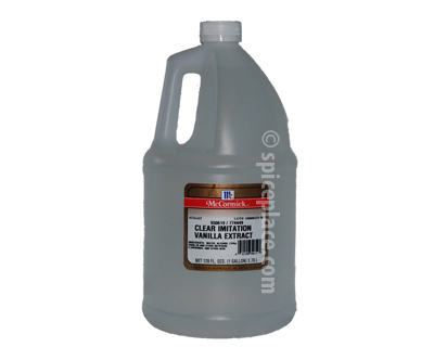 McCormick Clear Imitation Vanilla Extract 1 Gallon $30.27USD - Spice Place