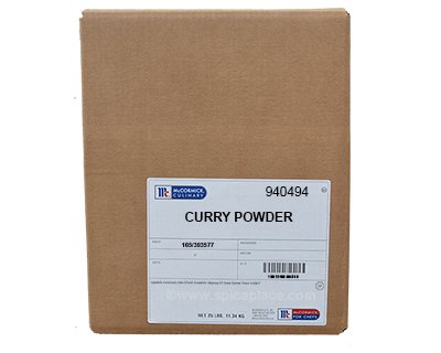 McCormick Curry Powder 25 lbs 11.34kg $275.87USD - Spice Place