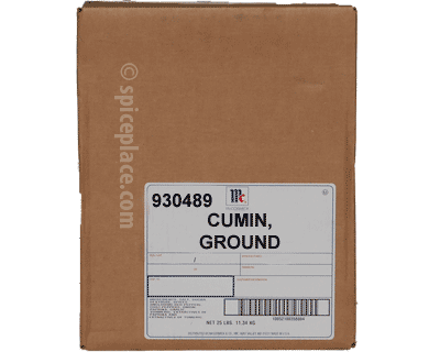 McCormick Cumin, Ground 25lbs 11.34kg $320.37USD - Spice Place