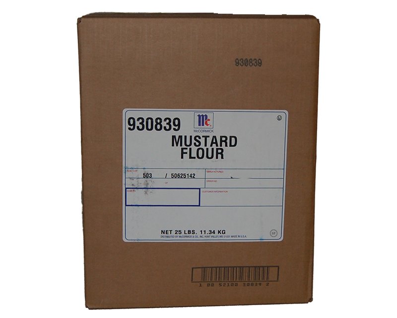 McCormick Mustard, Ground 25lbs 11.34kg $124.11USD - Spice Place