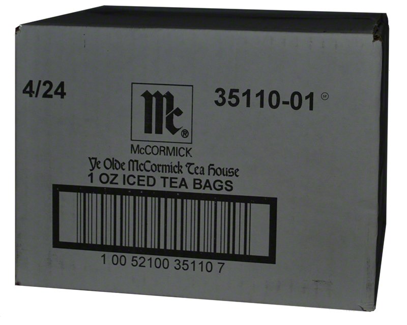 McCormick Iced Tea Bags Carton of 4 24 packs of 1oz bags $43.78USD ...