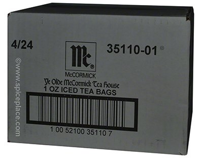 McCormick Iced Tea Bags Carton of 4 24 packs of 1oz bags $43.78USD ...