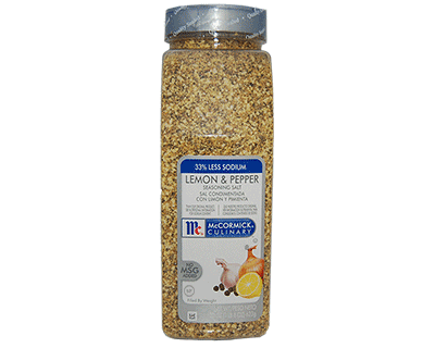 McCormick Lemon & Pepper Seasoning Salt Less Sodium 22oz 623g $19.25USD ...