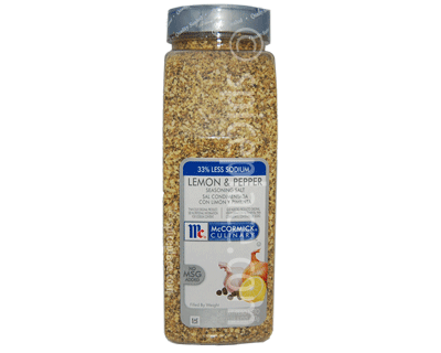 McCormick Lemon & Pepper Seasoning Salt Less Sodium 22oz 623g $19.25USD ...