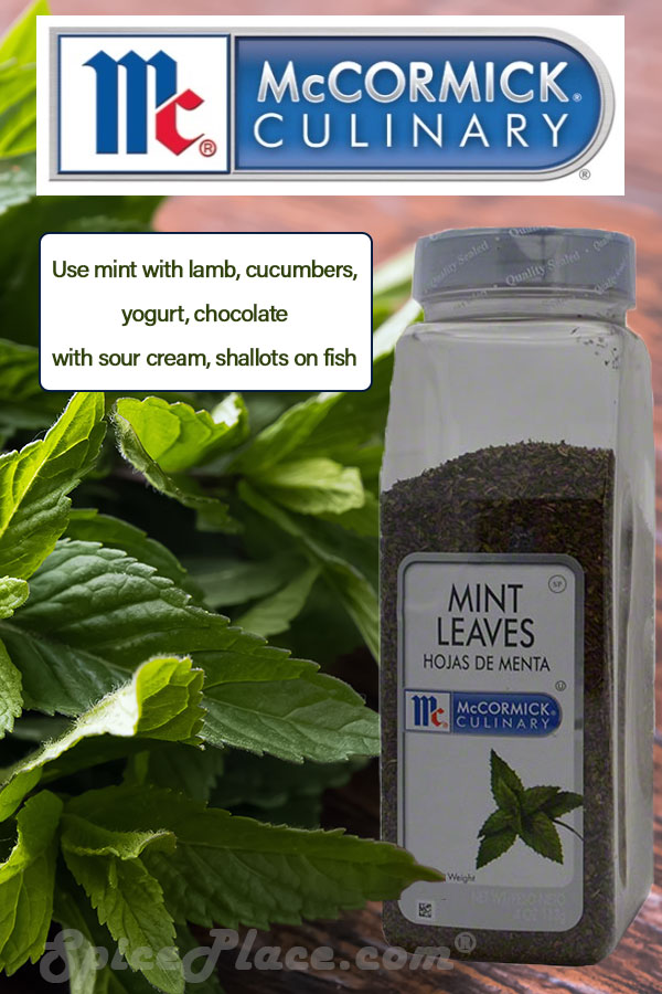 McCormick Mint Leaves 4 oz 113 g $25.25USD - Spice Place