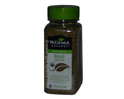 McCormick Organic Basil, 2.85oz 80g $6.28USD - Spice Place