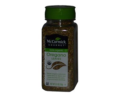 McCormick Oregano Leaves, Organic, 2.5oz 70g $6.78USD - Spice Place