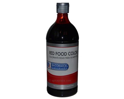 McCormick Red Food Color 1 Quart 0.94L $21.67USD - Spice Place