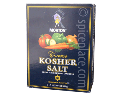 Morton Kosher Salt, Coarse 3lbs 1.36kg $5.78USD - Spice Place