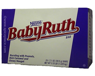 Baby Ruth Bars, Carton of 24 2.1oz $38.97USD - Spice Place