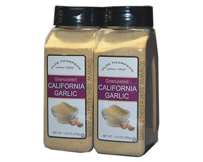 Olde Thompson Garlic, Granulated 2 x 11.8 oz 335g $17.48USD - Spice Place