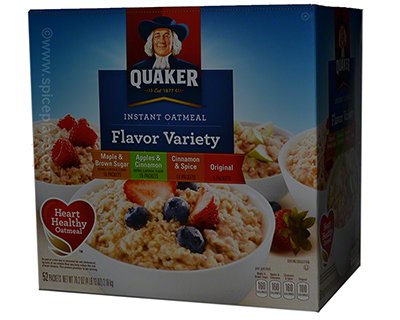 Quaker Instant Oatmeal Variety Pack 52 ct $21.72USD - Spice Place