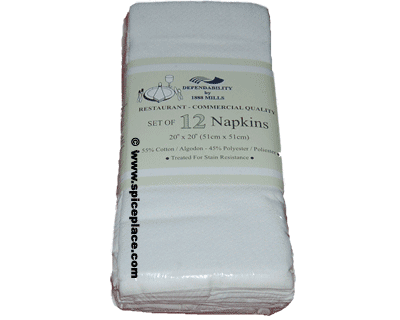 Restaurant Cloth Napkins, Set of 8 $14.19USD - Spice Place