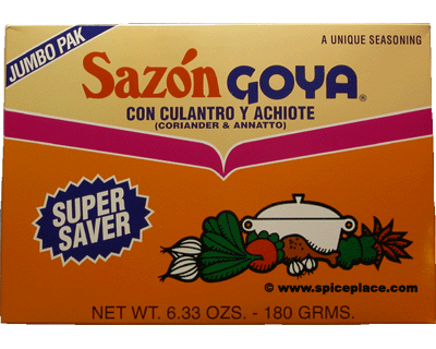 Sazon Goya 6.33oz 180g $8.03USD - Spice Place