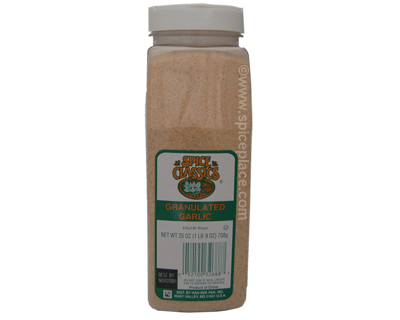 Spice Classics Garlic, Granulated 25oz 708g $16.58USD - Spice Place