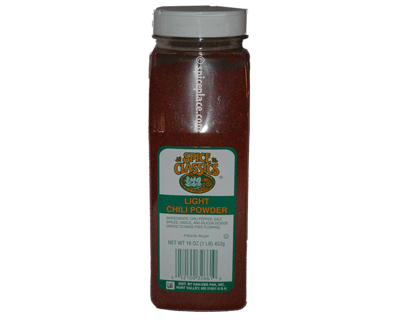 Spice Classics Light Chili Powder 16oz 453g $7.68USD - Spice Place