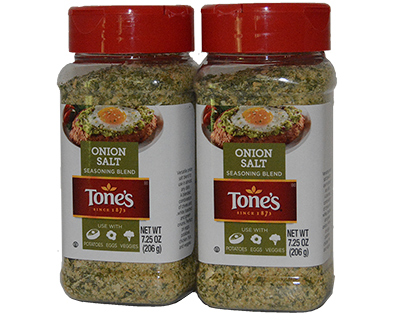 Tones Onion Salt Seasoning Blend 2 x 7.25oz 206g $13.93USD - Spice Place