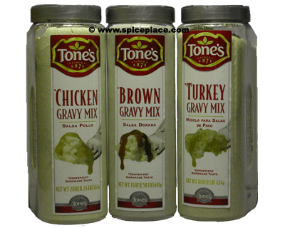 Tones Turkey, Chicken, & Brown Gravy Combo $31.36USD - Spice Place