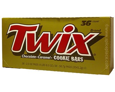 Twix Cookie Bars, Carton of 36 2oz 56.7g Bars $43.62USD - Spice Place