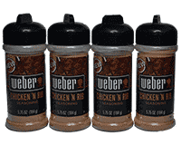 Weber Chicken N Rib Seasoning 4 x 6oz (171g) $29.93USD - Spice Place
