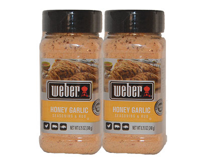 Weber Honey Garlic Rub 2 x 6.25oz 177g $13.93USD - Spice Place