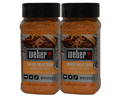Weber Tangy Mustard Carolina BBQ Seasoning and Rub 2 x 8oz 227g $14 ...